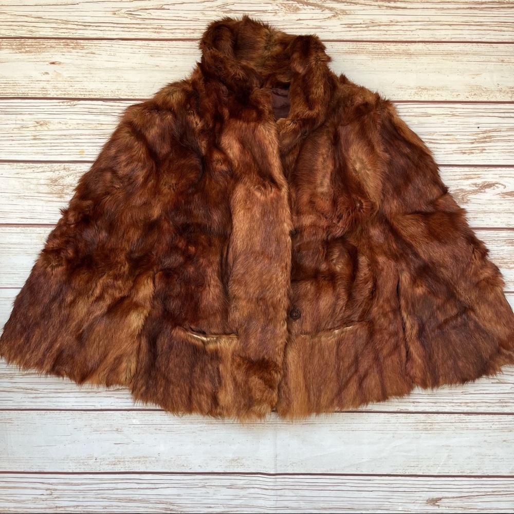 1950’s Authentic Mink Vintage Fur Stole Pelt Cape Wit… - Gem